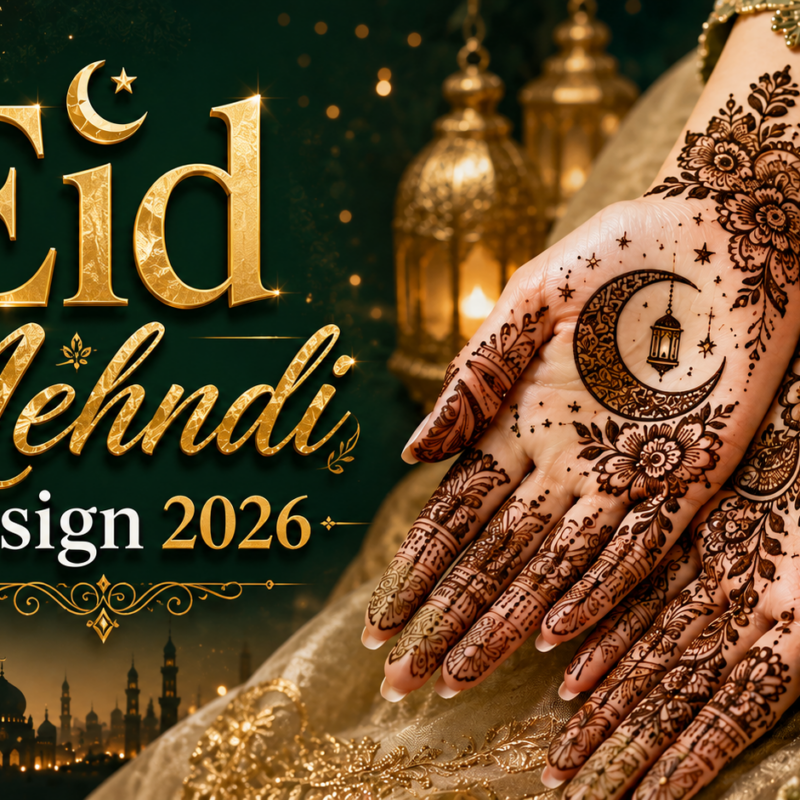 Eid Mehndi Design 2026: Simple, Arabic, Front & Back Hand Ideas